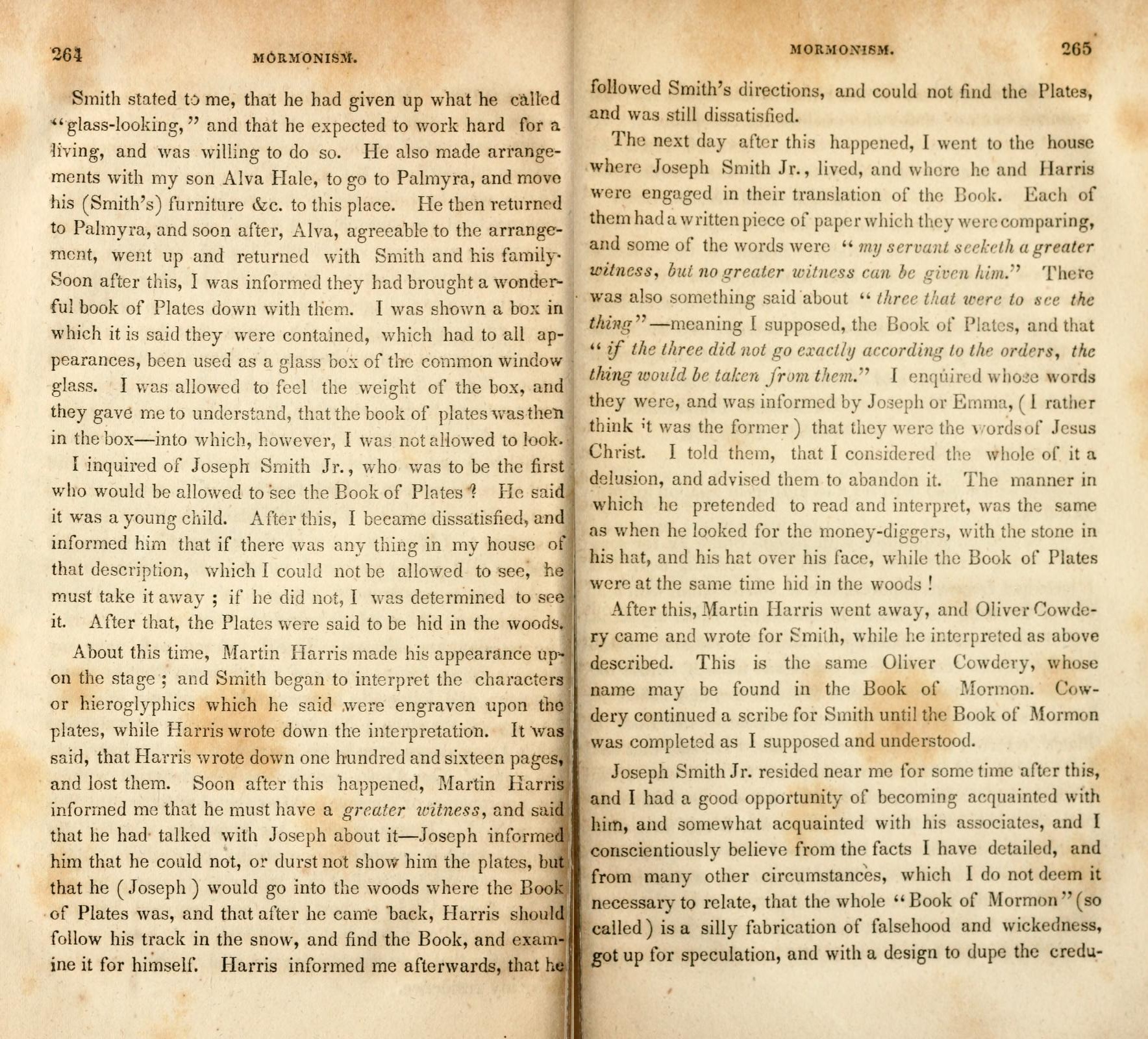 Doubt of Martin Harris